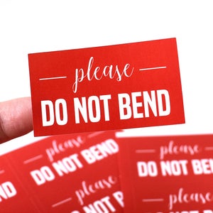 Please Do Not Bend, Shipping Labels, Mail Stickers, Seller Supplies ...