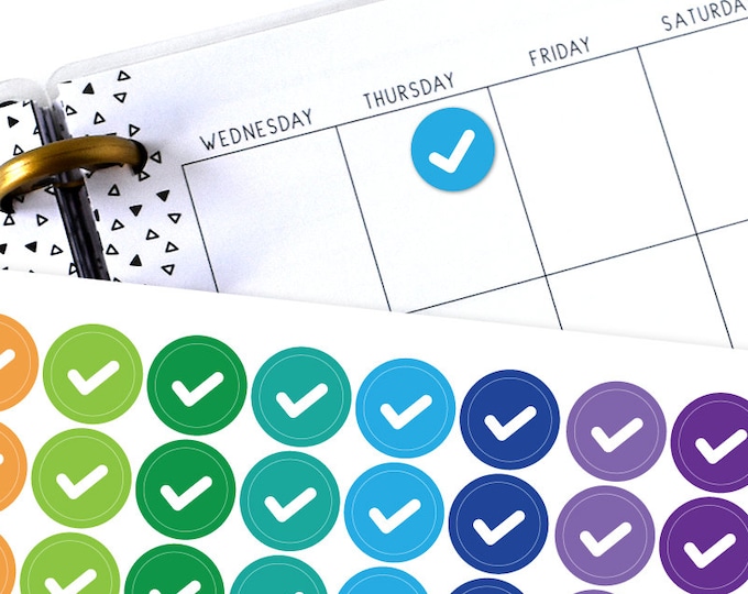Check Mark Stickers, Planner Stickers, to Do List, Checklist Stickers ...