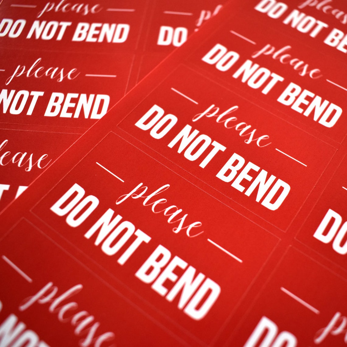 Please Do Not Bend Shipping Labels Mail Stickers Seller - Etsy