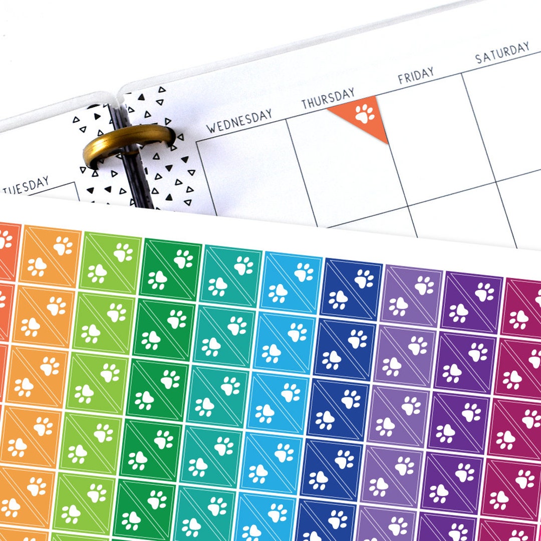 Paw Print Stickers, Planner Stickers, Vet Appointment, Pet Boarding ...