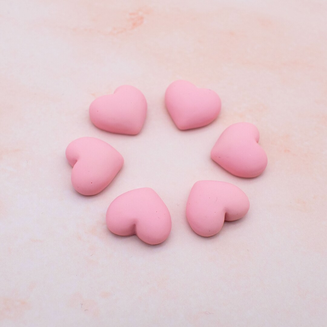 Pink Heart Magnets, Cute Hearts, Kawaii Decor, Pastel Pink, Gift for ...