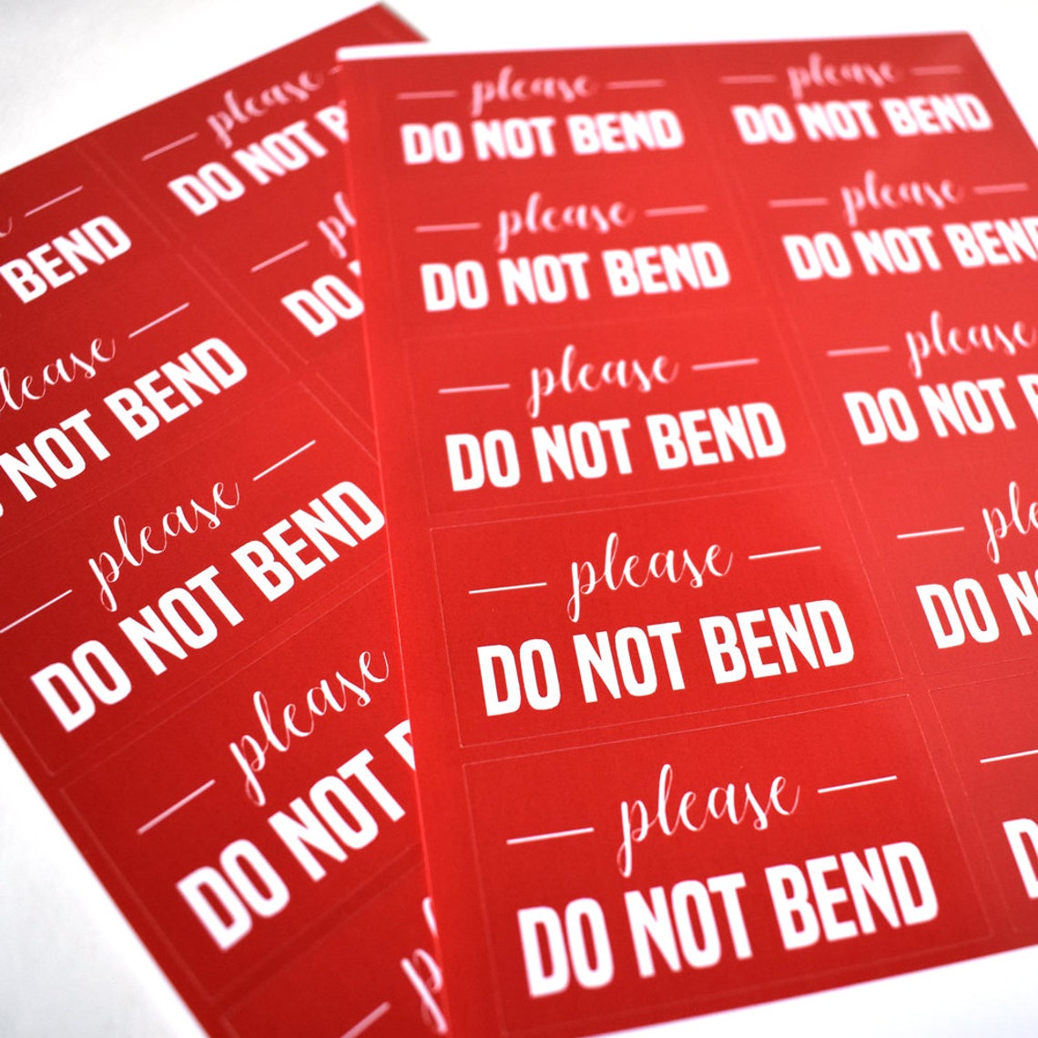 Please Do Not Bend Shipping Labels Mail Stickers Seller - Etsy
