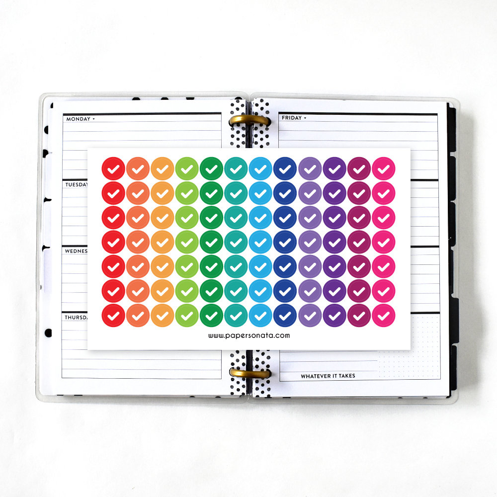 Check Mark Stickers Planner Stickers To Do List Checklist | Etsy