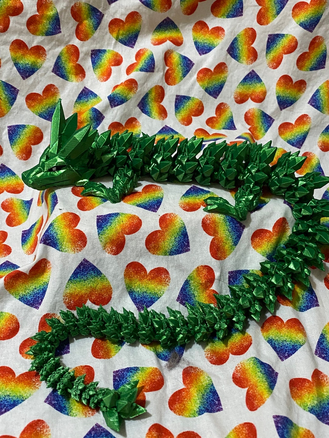 Green Crystal Dragon 3D Print Fidget Toy - Etsy