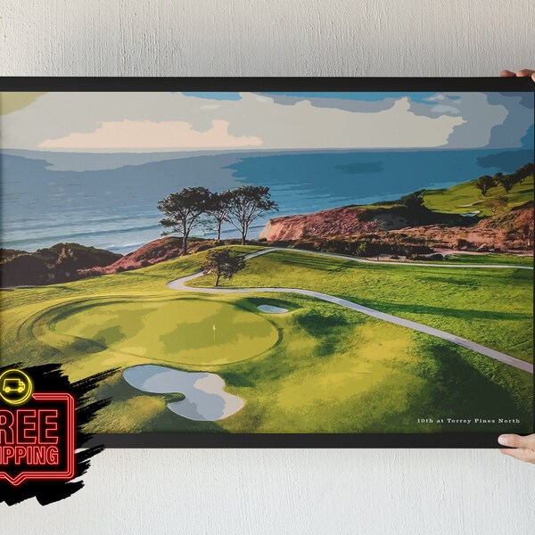 Torrey Pines Golf Art - Etsy