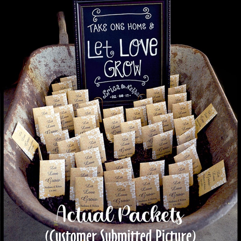 Wedding Seed Packets - Etsy