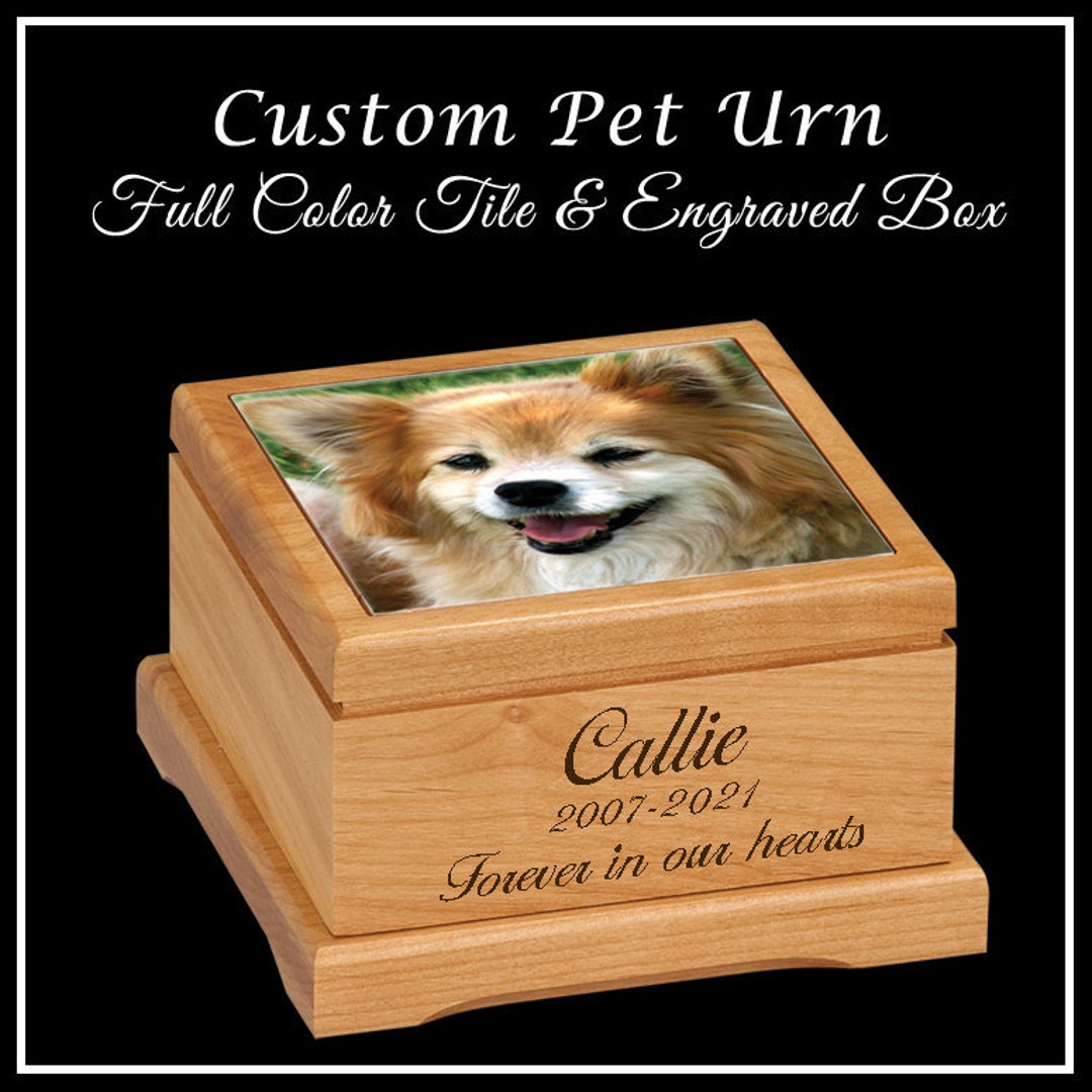 Custom Pet Memorial Urn, Engraved Dog Urn, Cat Urn, Personalized ...