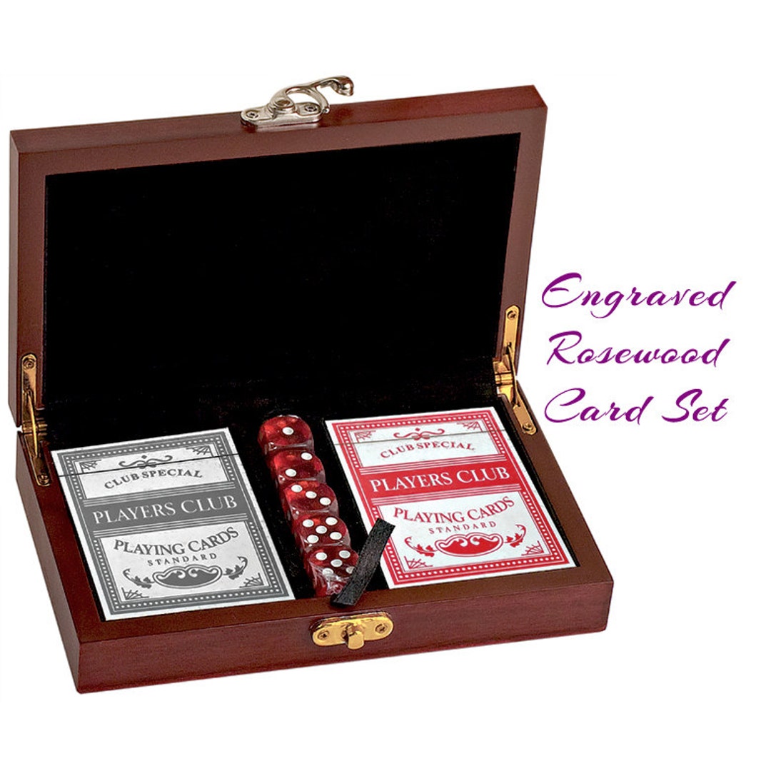 Personalized Card Set, Custom Card Set, Card Gift Set, Cards and Dice ...