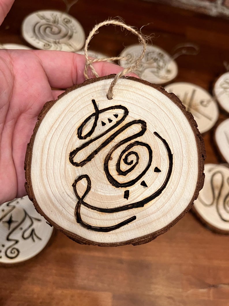 Custom Wood Burned Sigil - Etsy