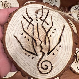 Custom Wood Burned Sigil - Etsy
