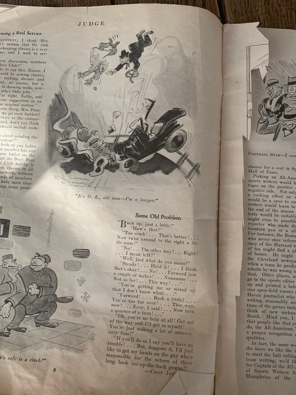 Oct 17, 1931 Judge Magazine Proceed at Your Own Risk - Etsy