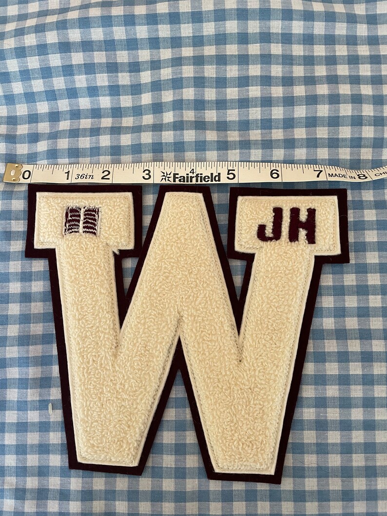 Vintage Varsity Letter W - Etsy