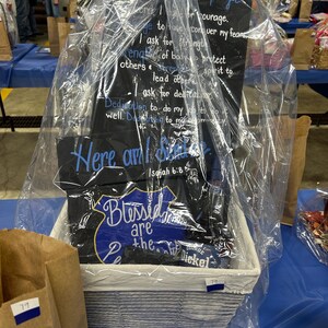 Back the Blue Gift Basket: Police Officer Appreciation - Handmade - Etsy