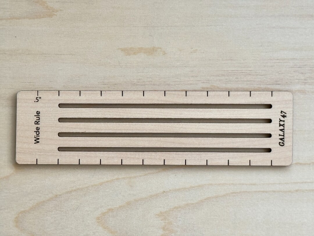 Wide Rule Stencil / Ruled Lines Template, Notebook Lines, Journal Lines ...