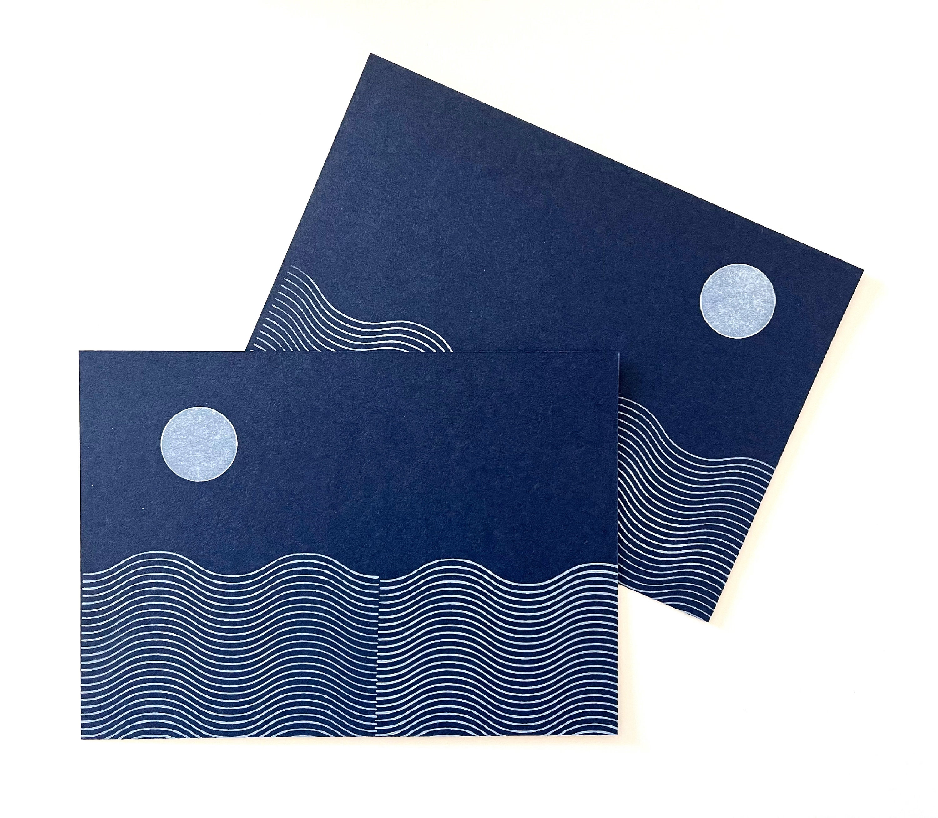 Water & Wind Line Rubber Stamp Wood Mounted Made in U.S.A. - Etsy