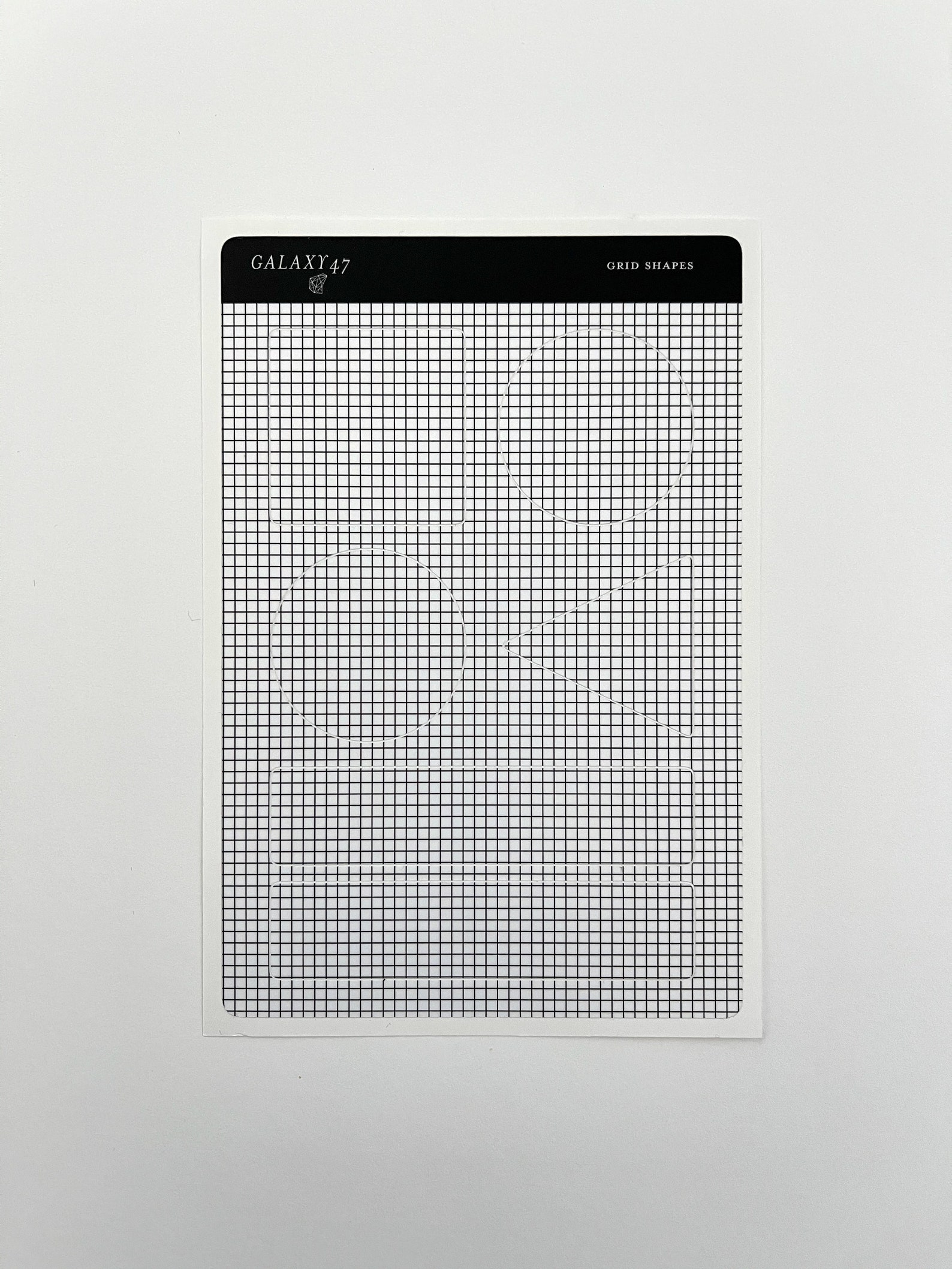 Grid Shapes Sticker Sheet 6 Kiss Cut Stickers on 4x6 Sheet - Etsy