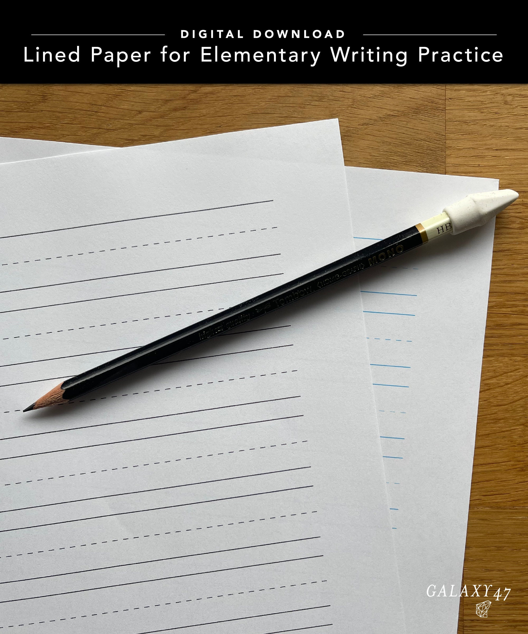 Lined Paper For Kids Landscape