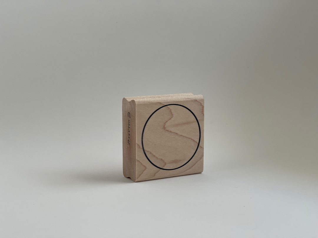 Circle Outline Shape Rubber Stamp - Size 003 - Etsy