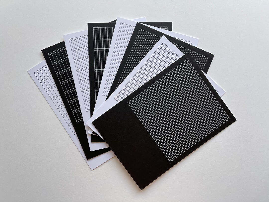 Postcards | Modern Minimalist Grids | Set of 8 | Stationery, Teacher ...