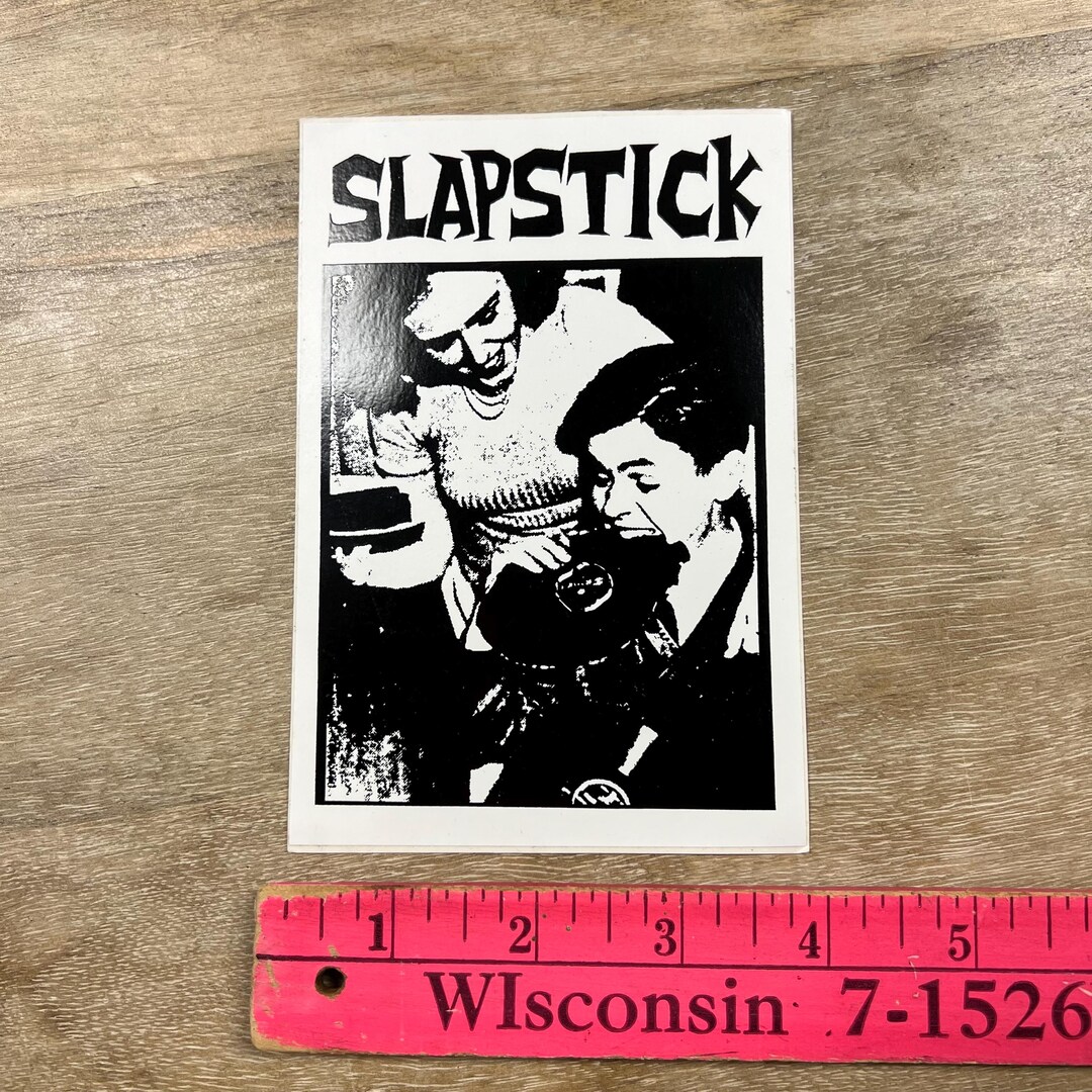 Original Vintage 90s Slapstick SKA Band Sticker Decal - Rock Band Ska ...