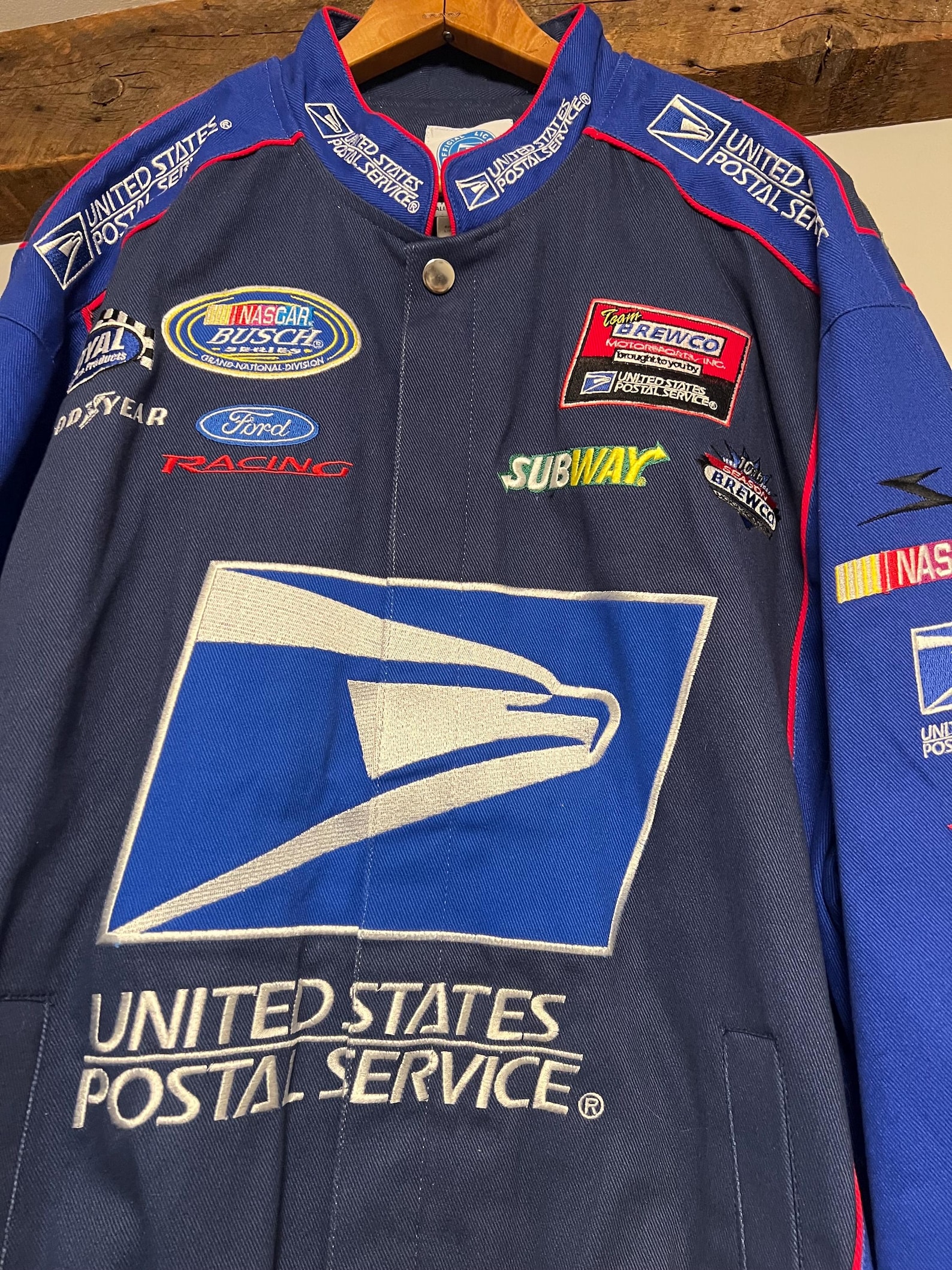 Vintage USPS Nascar Racing Jacket - Size Large, New With Tags - Etsy