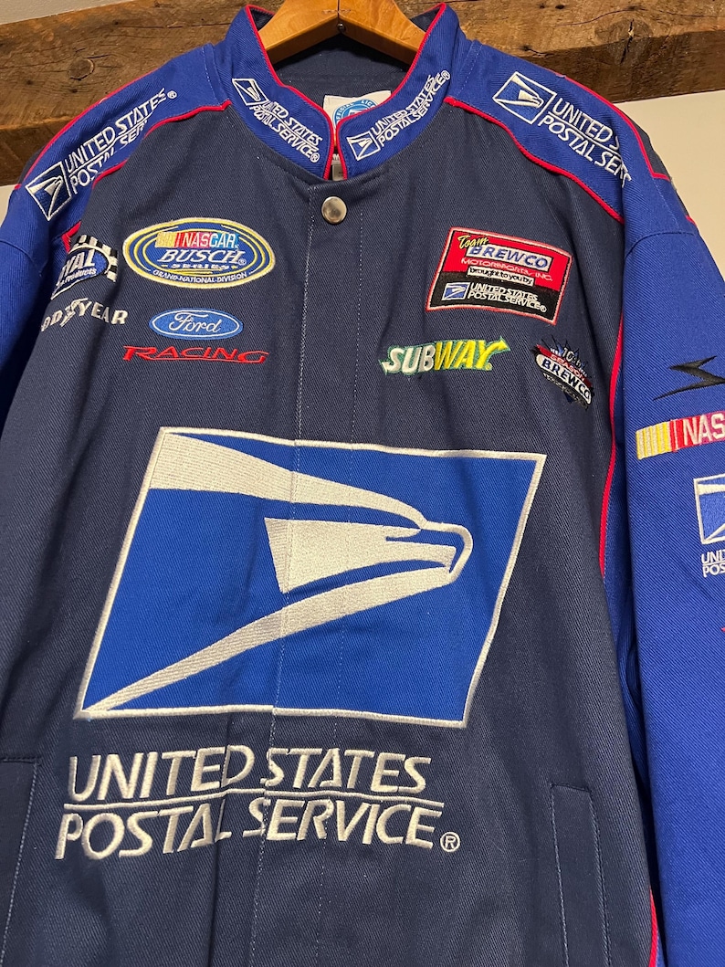 Vintage USPS Nascar Racing Jacket - Size Large, New With Tags - Etsy