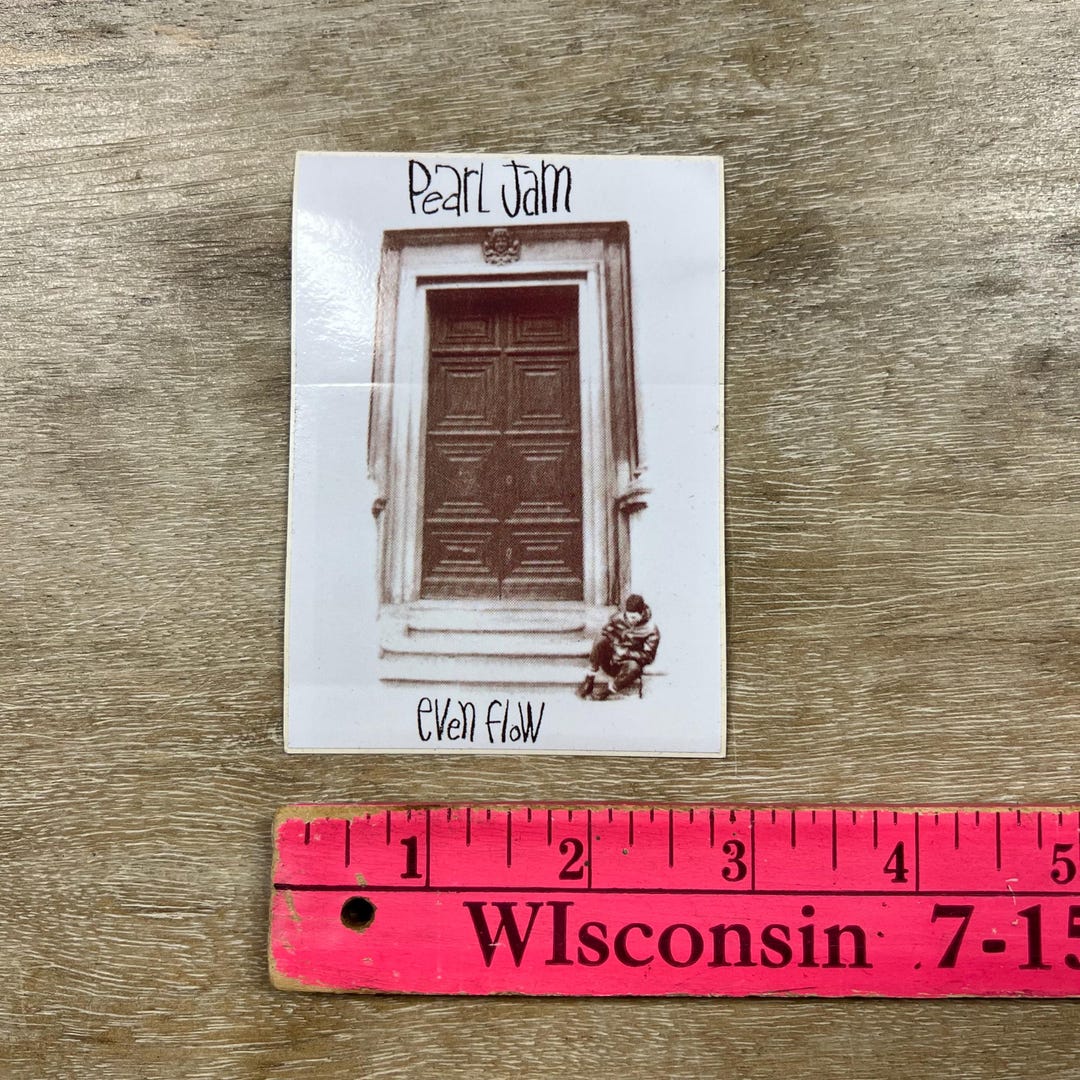 Vintage 90s Pearl Jam Even Flow Sticker - Grunge Band Promo - Etsy