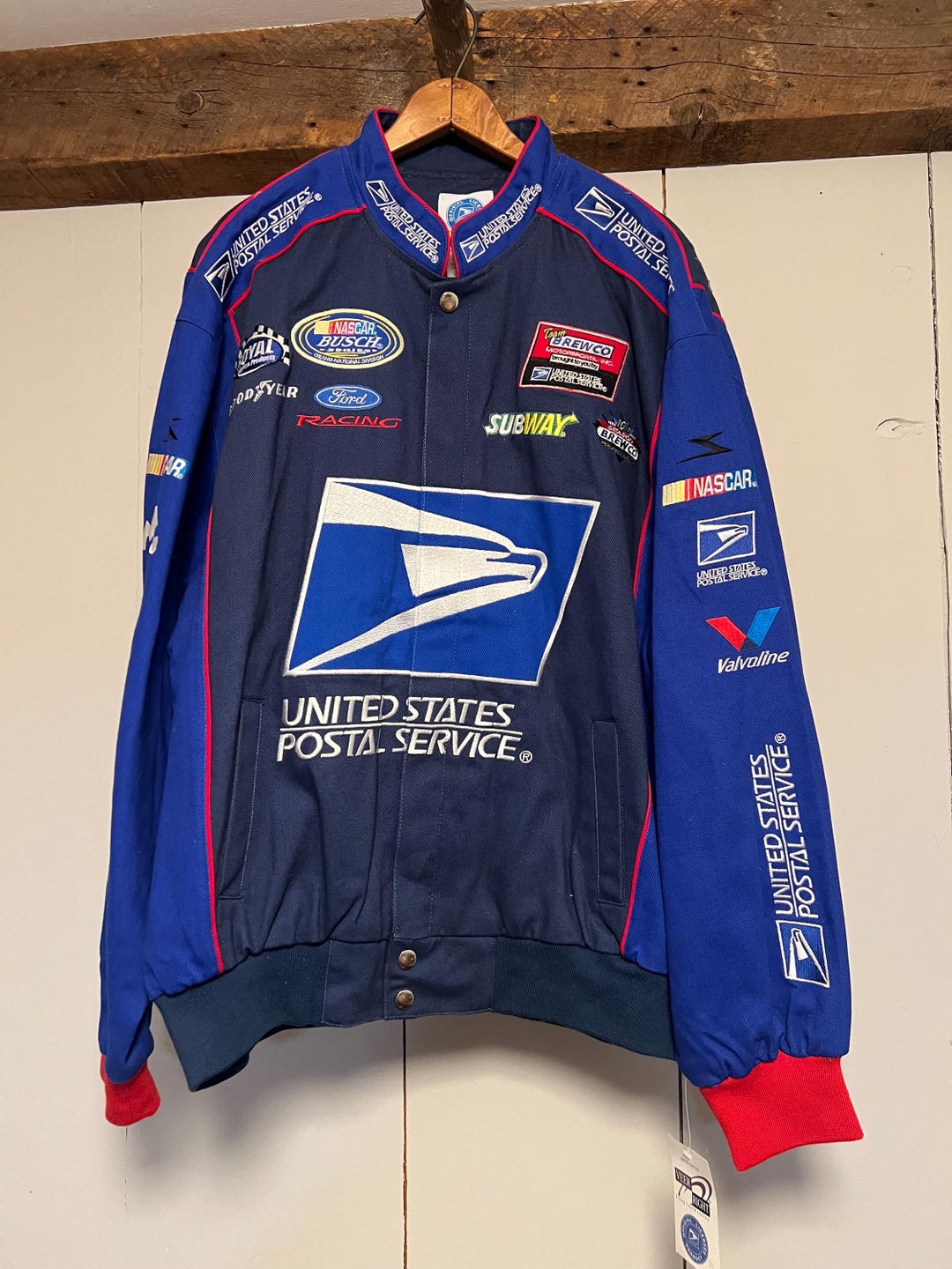 Vintage USPS Nascar Racing Jacket - Size Large, New With Tags - Etsy