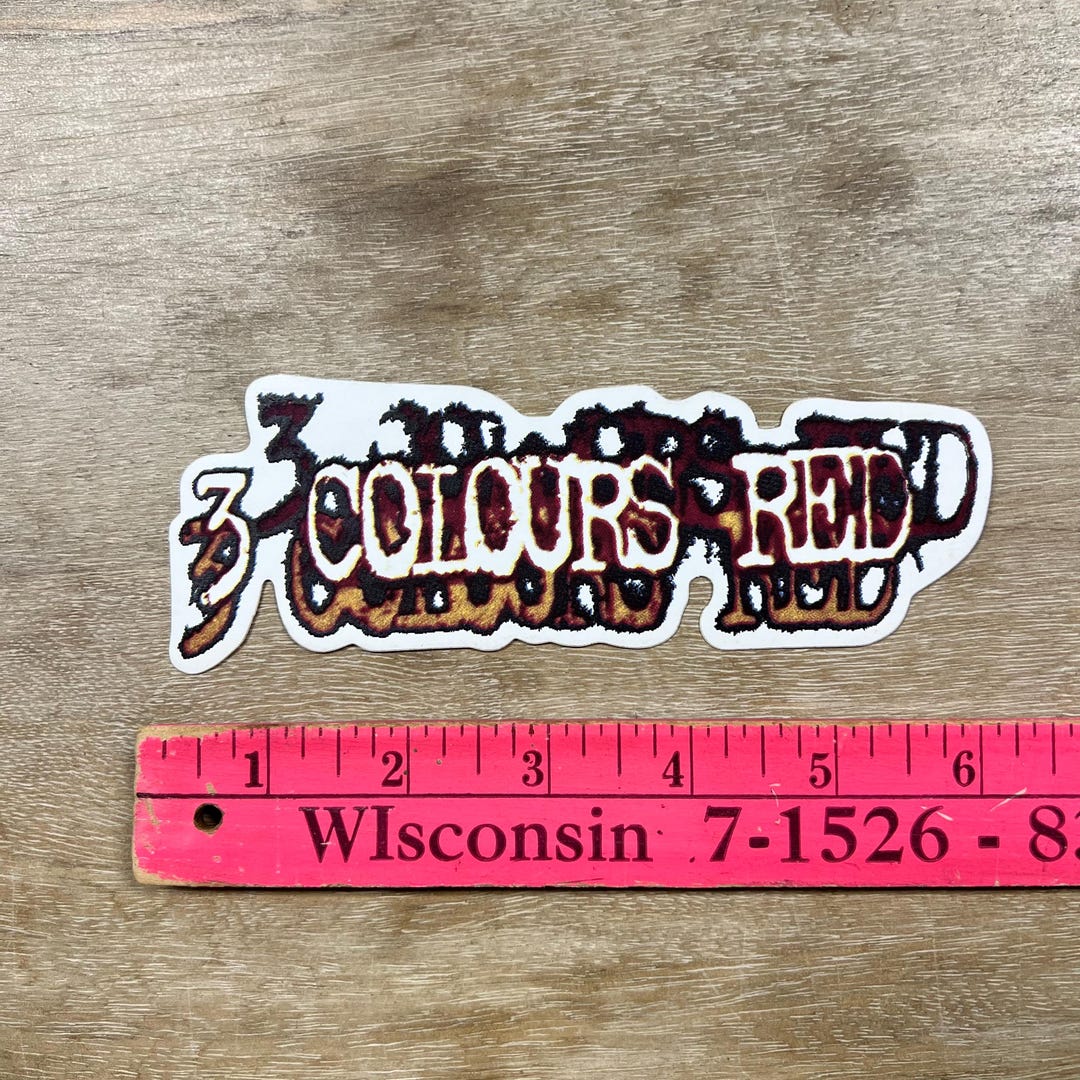 Vintage 3 Colours Red Sticker Decal Promo 6x2.5 Britrock Pete Vuckovic ...