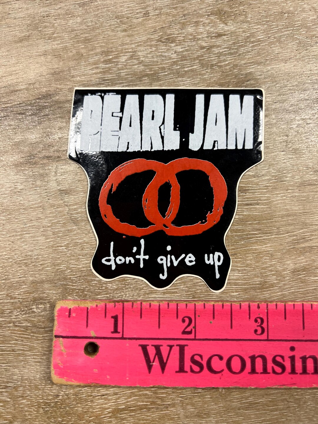 Vintage 90s Pearl Jam Sticker - "don't Give Up" Band Promo - Etsy