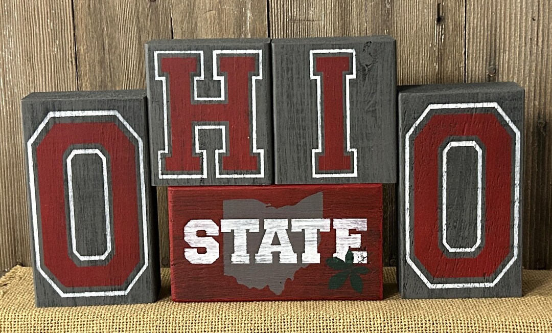 Ohio State Word Blocks - Etsy