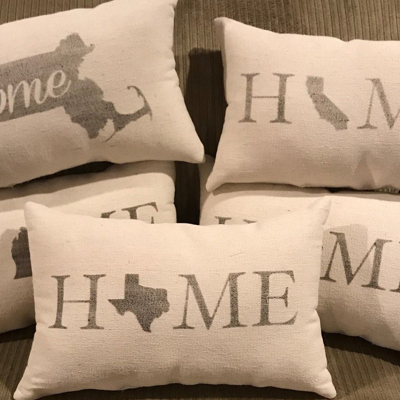 State Pillow - Etsy