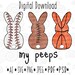 Easter Sports Peeps for Boys Digital Download - Easter Bunny Friends ...