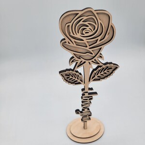 Rose Laser SVG Cut File, Digital Laser Cut File, Sweet Mother's Day ...