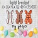 Easter Sports Peeps for Boys Digital Download - Easter Bunny Friends ...