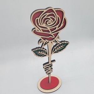 Rose Laser SVG Cut File, Digital Laser Cut File, Sweet Mother's Day ...