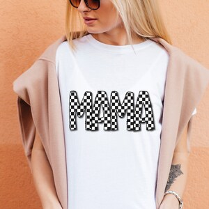 Checkered Mini Png Checkered Mama Png Mama Mini Tshirt Design Mama ...