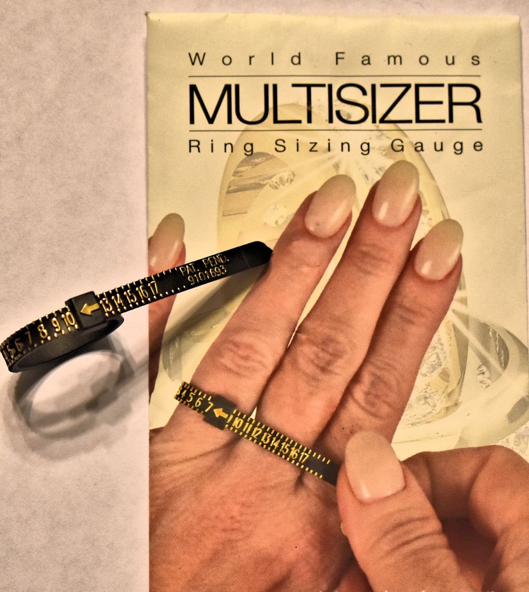 Ring Sizer - Ring Sizing Guage - Multisizer - Measure Your Finger for A ...