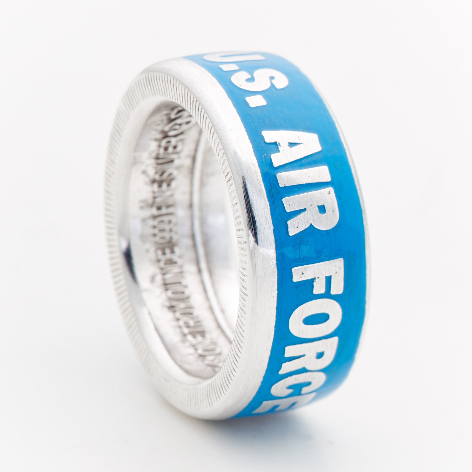 Coin Ring - NEW - Colorized Armed Forces Ring - Marines - Army - Navy ...