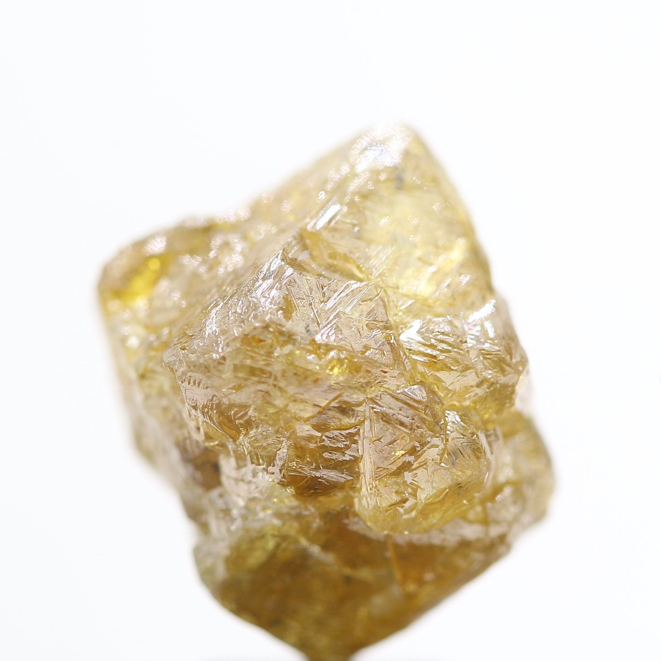 7.55 Carat Rough Diamond Yellow Crystal Uncut Rough Diamond Natural ...