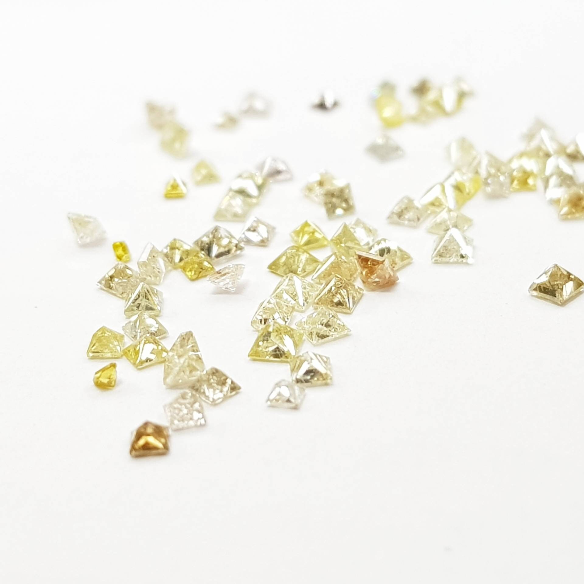 0.48 Carat Natural Princess Cut Diamond Natural Fancy Yellow - Etsy