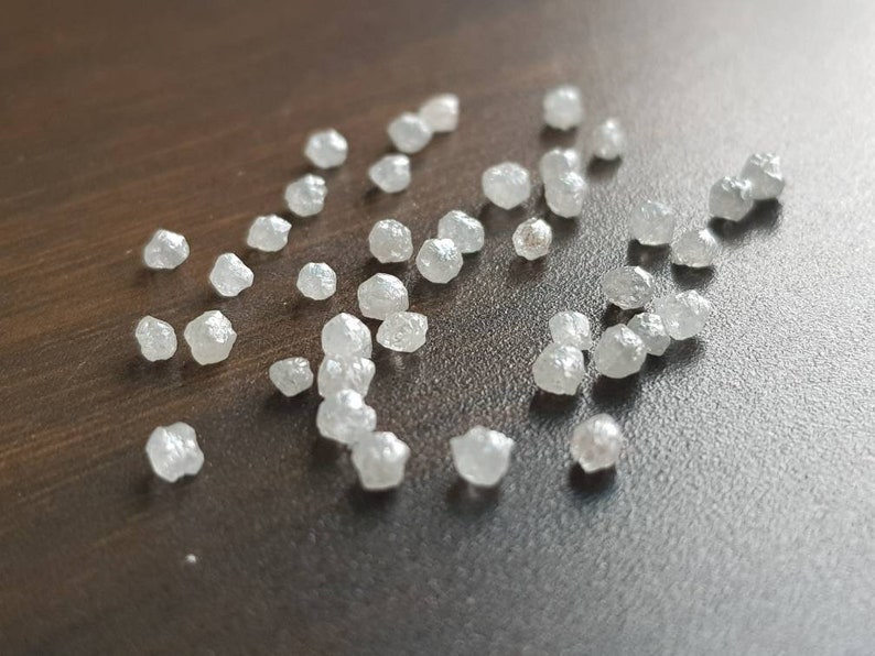 3.05 Carat Natural White Round Rough Diamond Natural Loose - Etsy