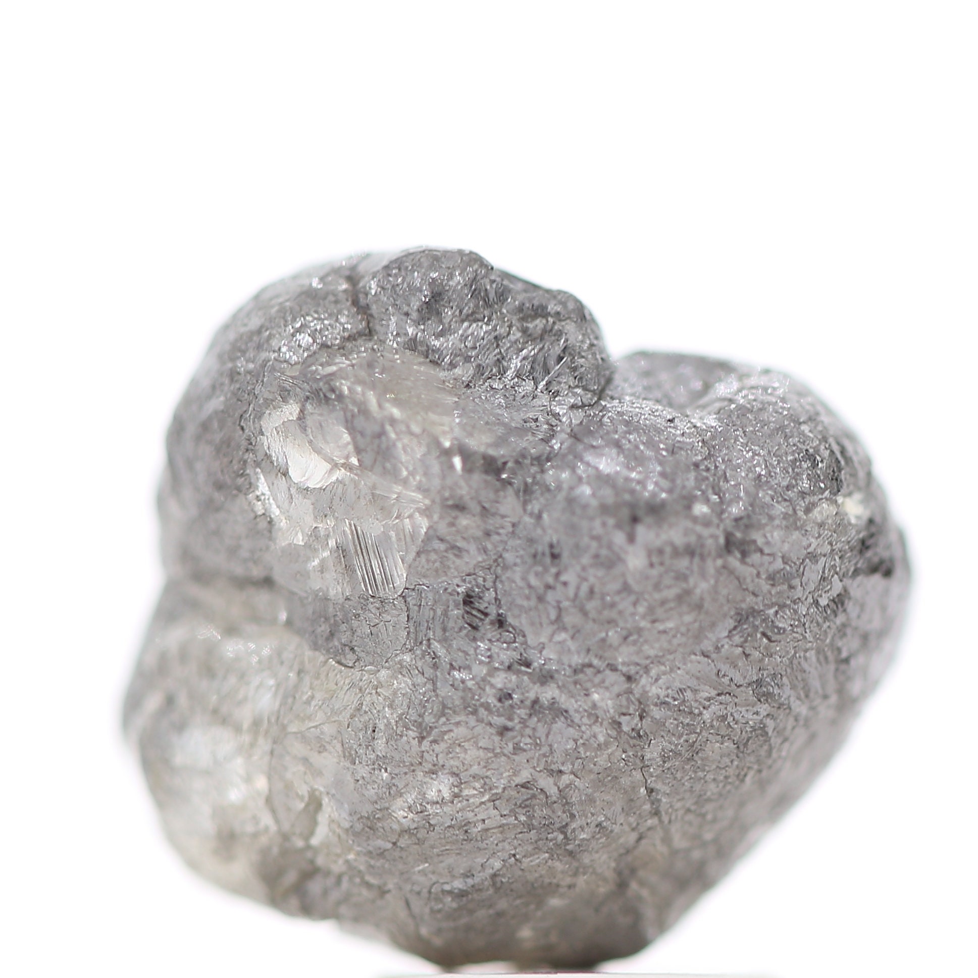 6.30 Carat Natural Raw Diamond Crystal Uncut Crystal Gray | Etsy