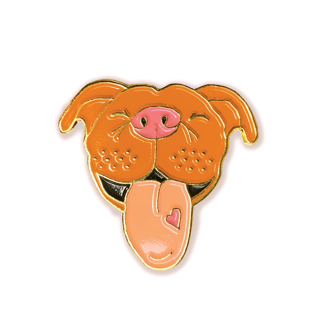 Rednose Pitbull Pin - Etsy