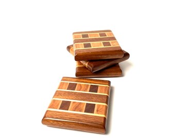 Butcher Block Coasters - Etsy