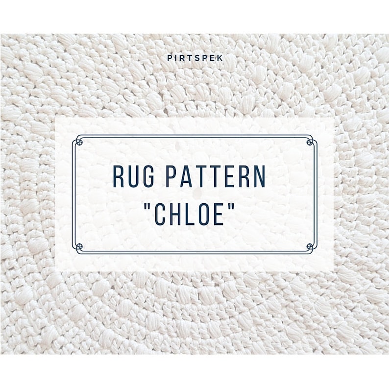 Crocheted Rug Pattern "chloe" - Etsy