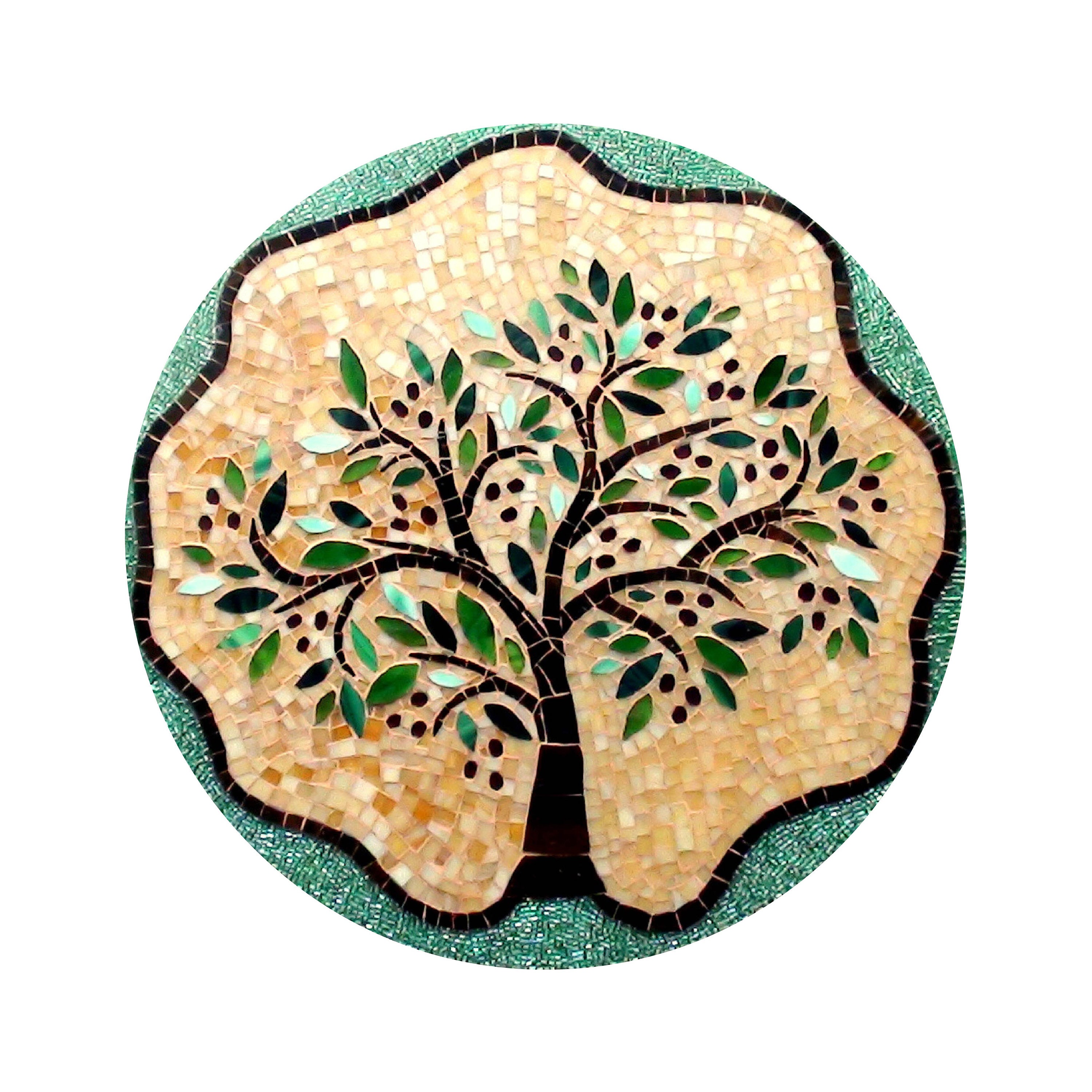 Olive Tree Mosaic - Olive Tree Wall Decoration - Etsy