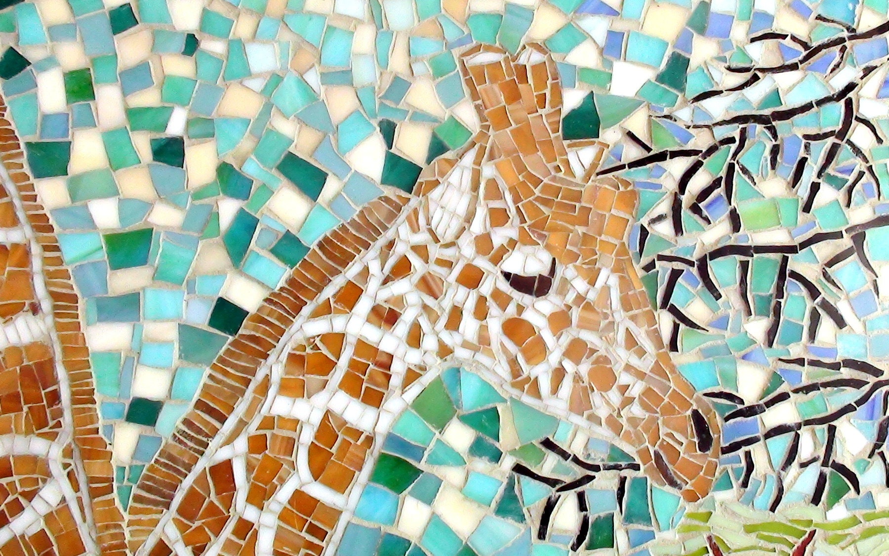 Giraffes - Mosaic for Wall - Mosaic - Animal - Homemade - Glass Art - Etsy