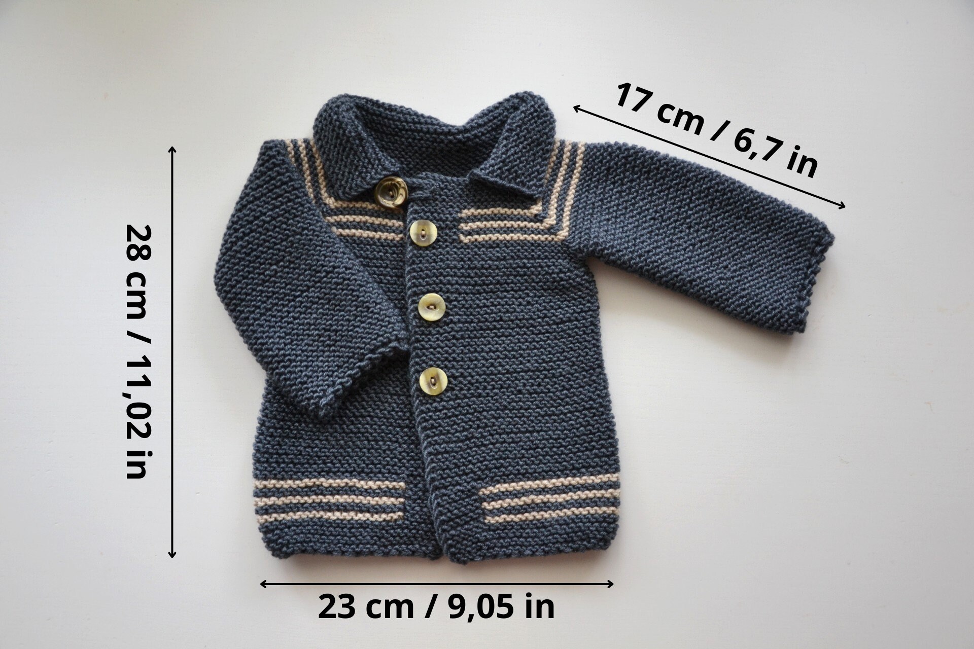 Baby Soft Cardigan, Hand Knit Baby Boy Wool Sweater, Newborn Knit Gift ...