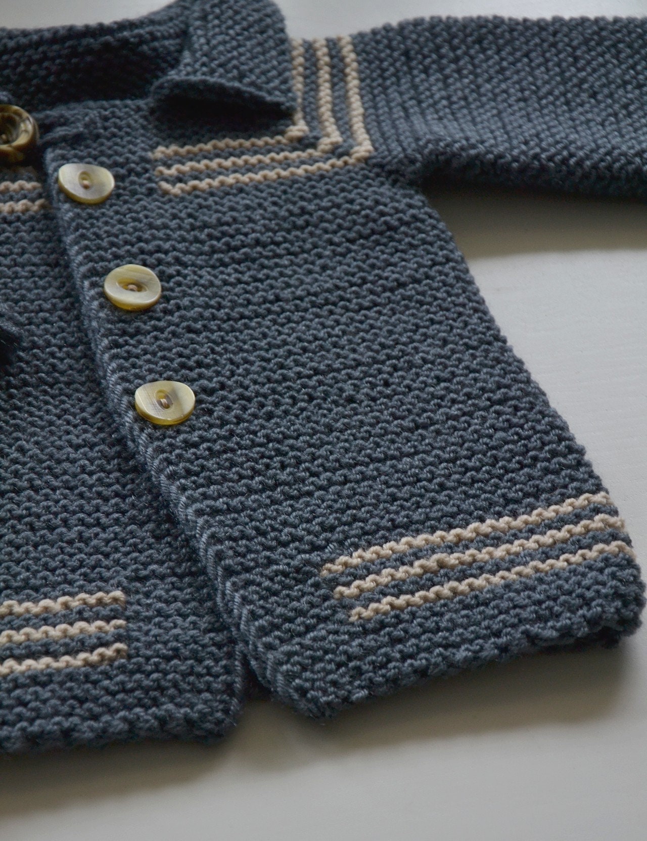 Baby Soft Cardigan, Hand Knit Baby Boy Wool Sweater, Newborn Knit Gift ...